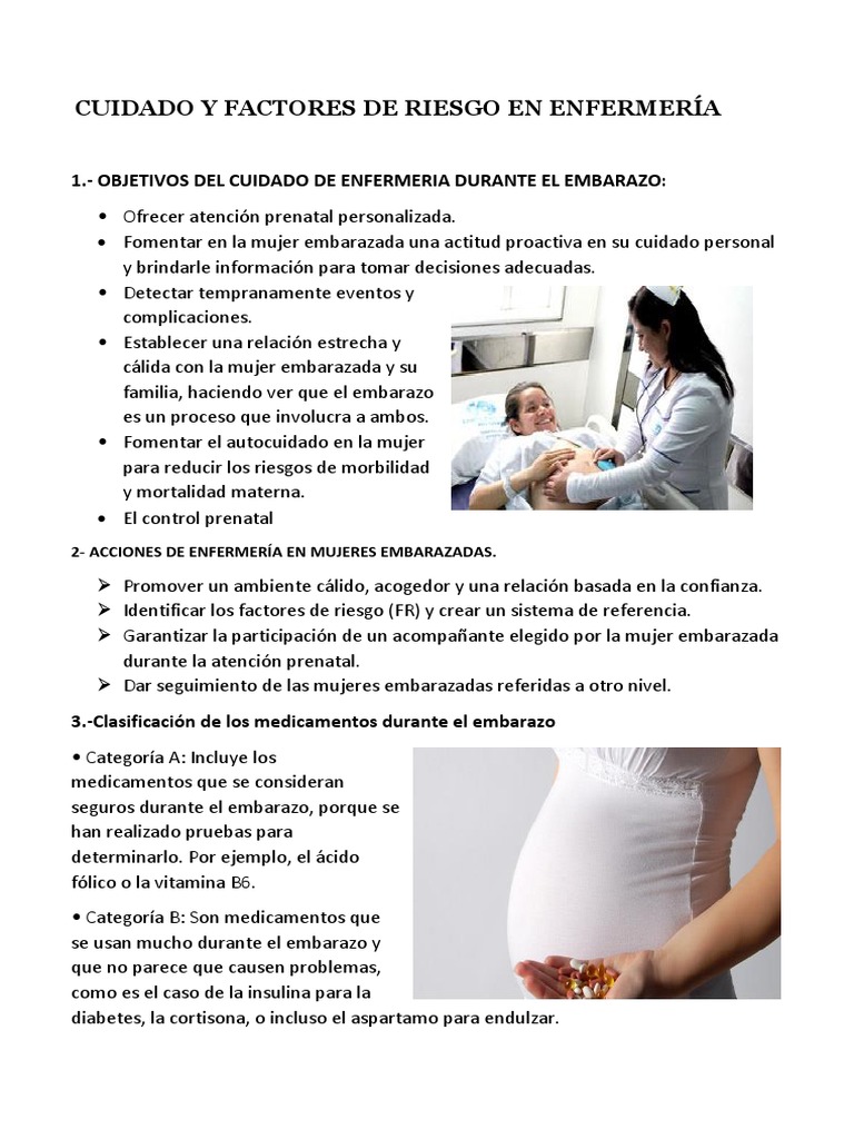 Cuidado de Enfermería Durante El Embarazo Original | PDF | El embarazo ...