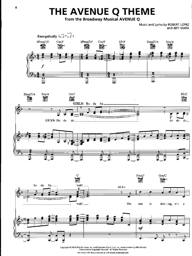 Avenue Q Theme | PDF