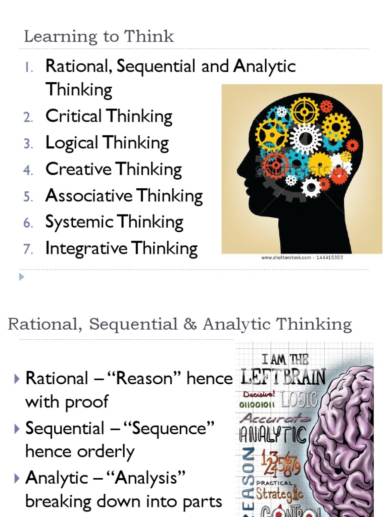 1 - Learning To THINK | PDF | Critical Thinking | Reason