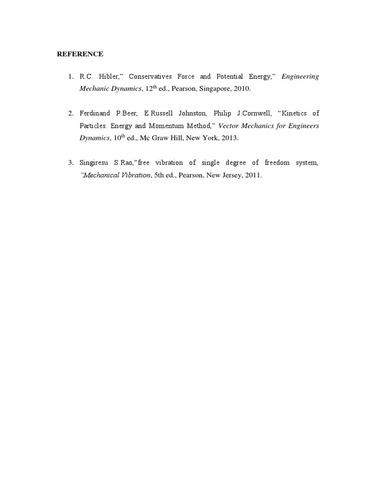Dynamics and Vibration References | PDF | Modern Physics | Mathematical ...
