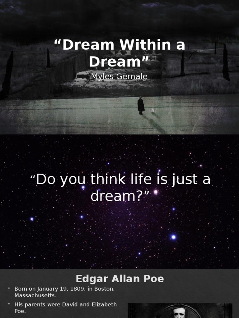 Edgar Allan Poe's "A Dream Within a Dream" | PDF | Edgar Allan Poe