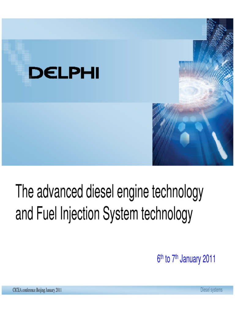 The Advanced Diesel Engine Technology and Fuel Injection System ...