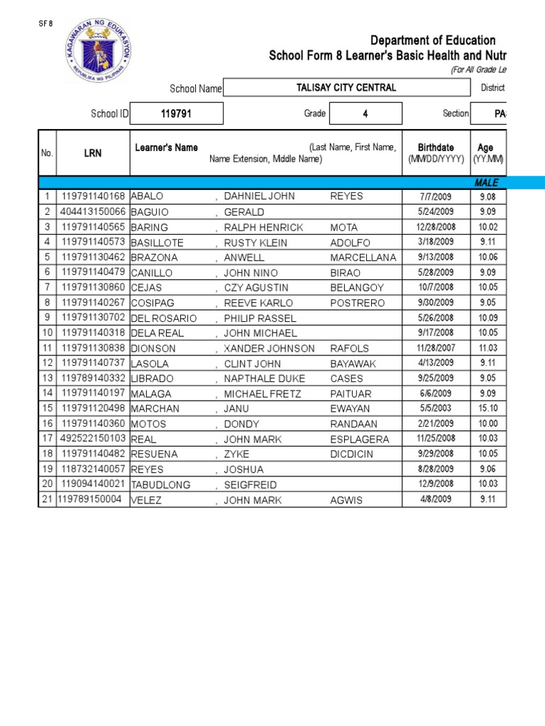 Nutri Stat J. Ababon Endline | PDF | Body Mass Index | Microsoft Excel