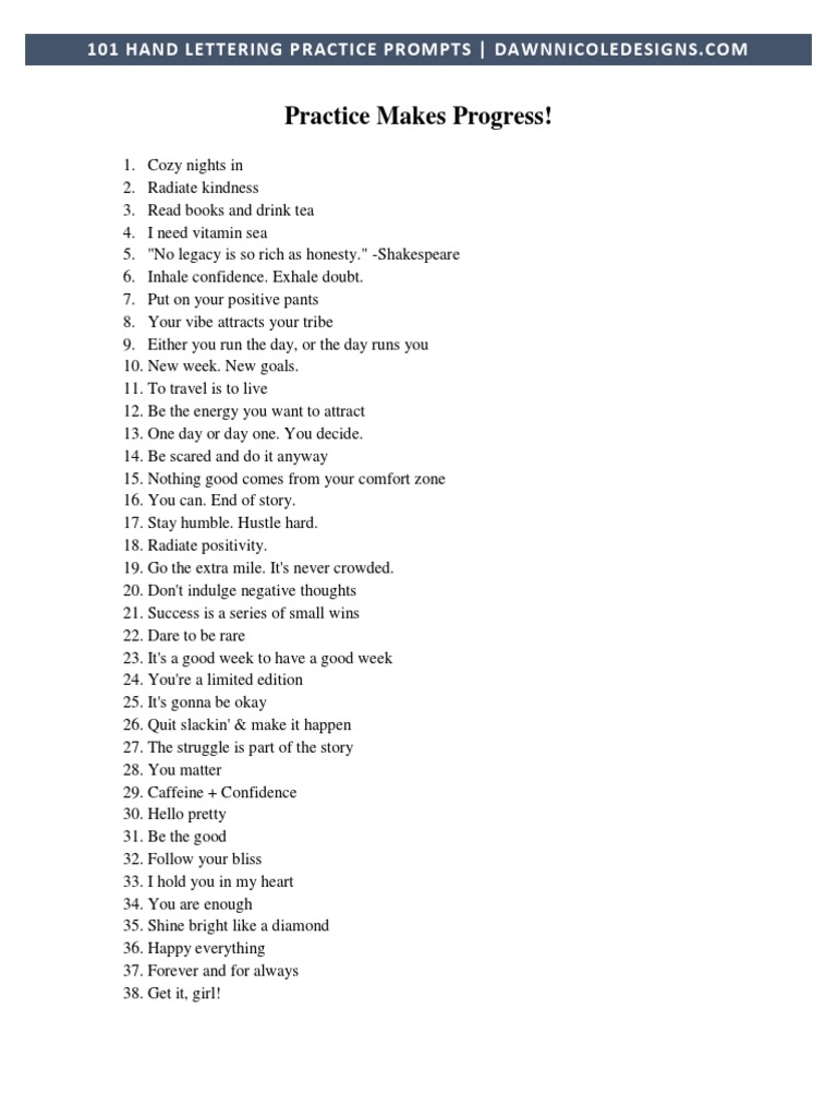 Practice Makes Progress! | PDF