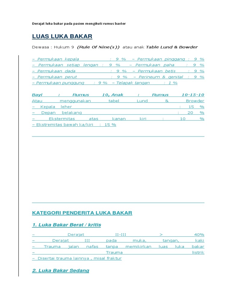 Formula Baxter | PDF