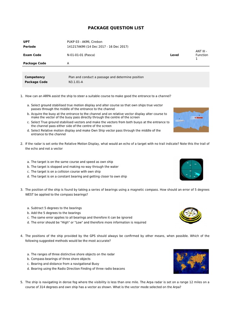 Package Question List: UPT Periode Exam Code Level Package Code | PDF ...
