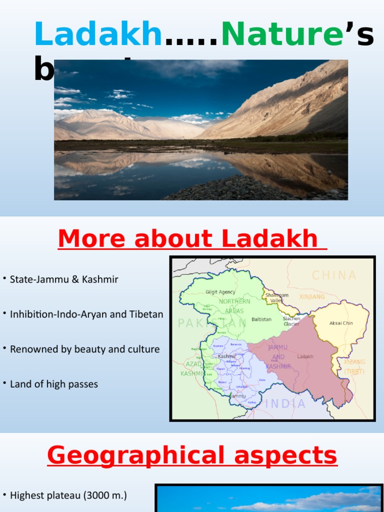 Explore Ladakh: Culture, Nature, and Sports | PDF