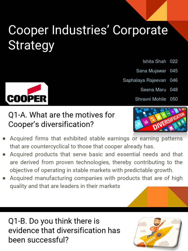 Cooper Industries' Corporate Strategy | PDF | Mergers And Acquisitions ...