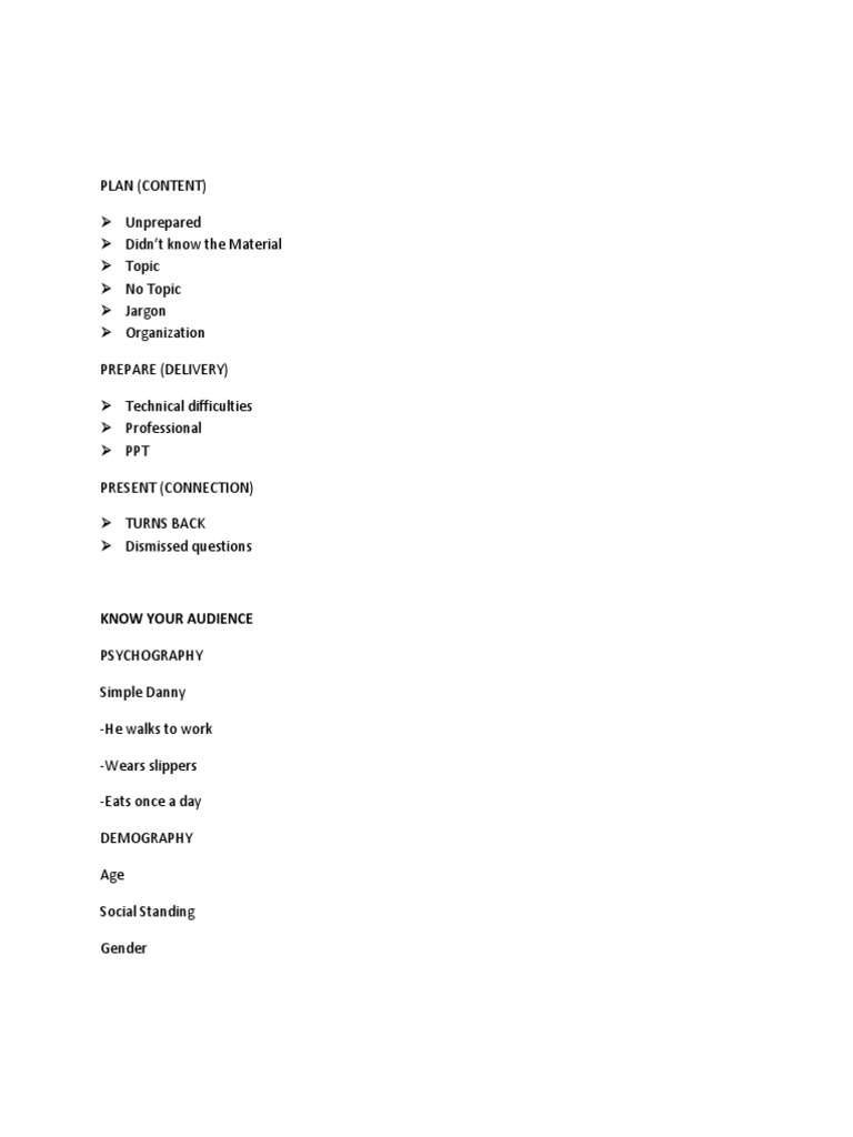 Know Your Audience | PDF