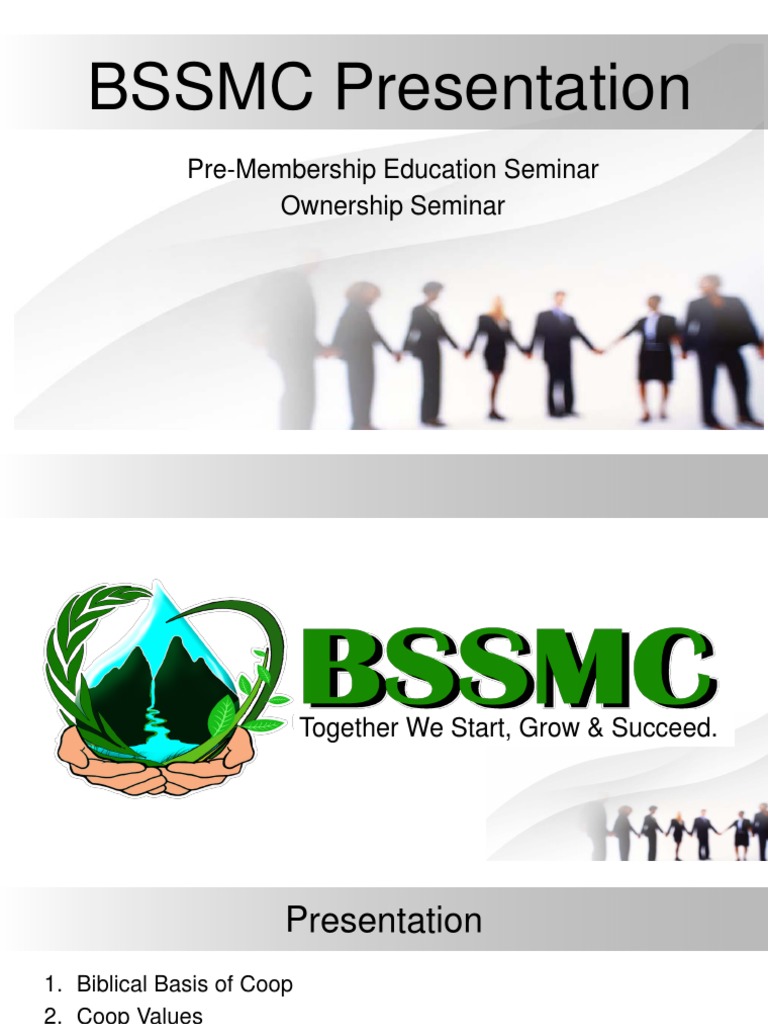 BSSMC Presentation | PDF | Cooperative | Interest