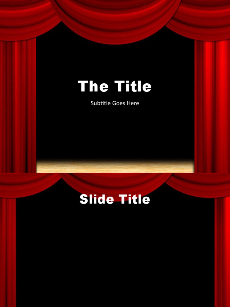 Theater PowerPoint Template | PDF