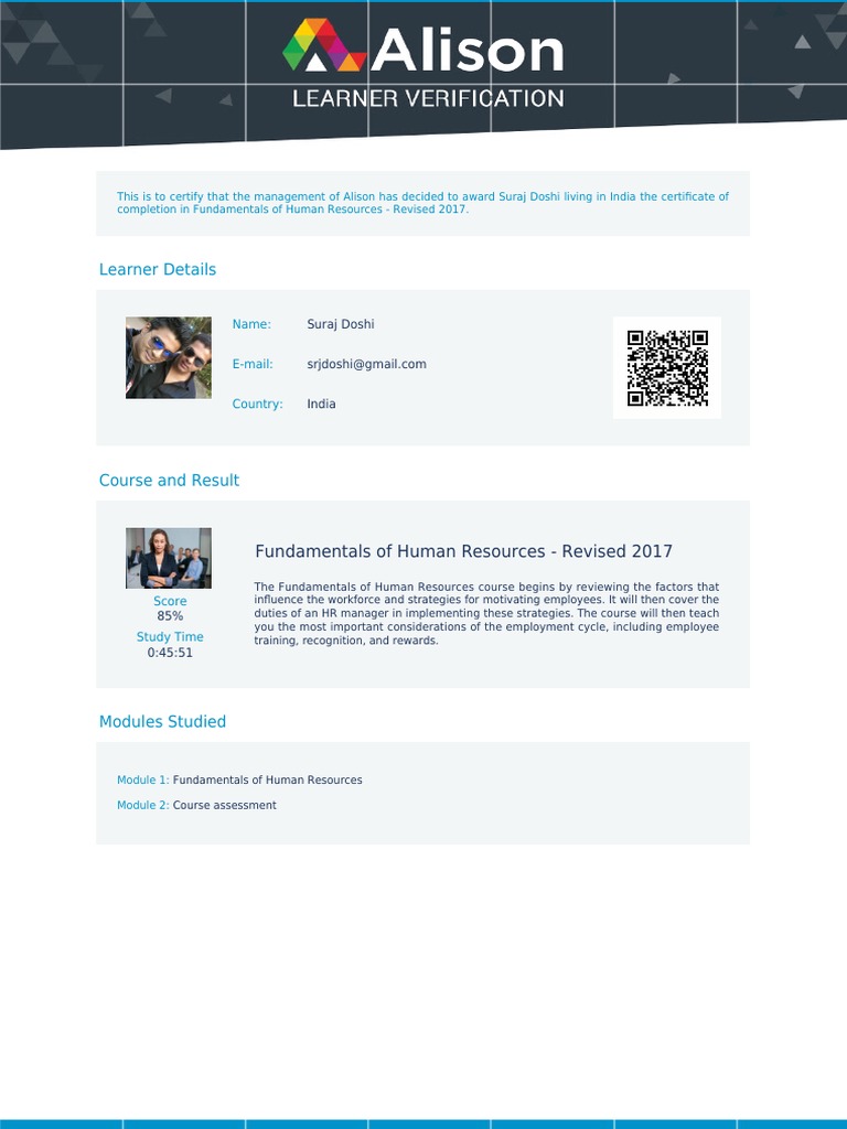 Learner Verification 1239 102600 | PDF | Business | Self-Improvement