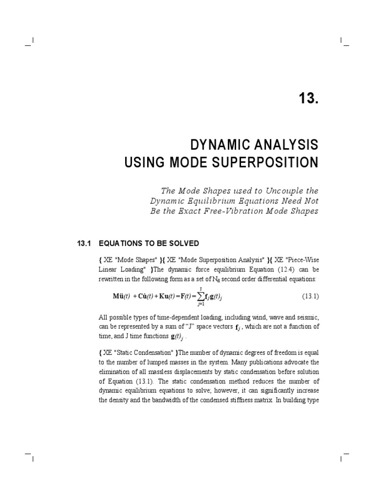 13 Modes PDF | PDF | Normal Mode | Numerical Analysis