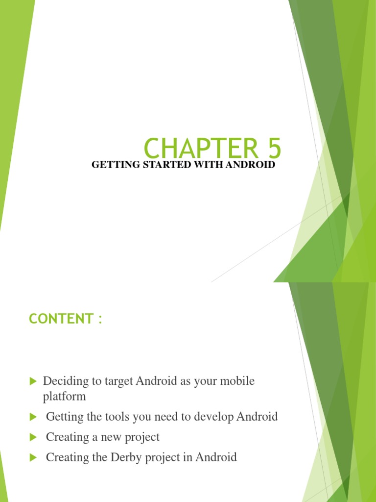 Getting Started With Android | PDF | Android (Operating System ...