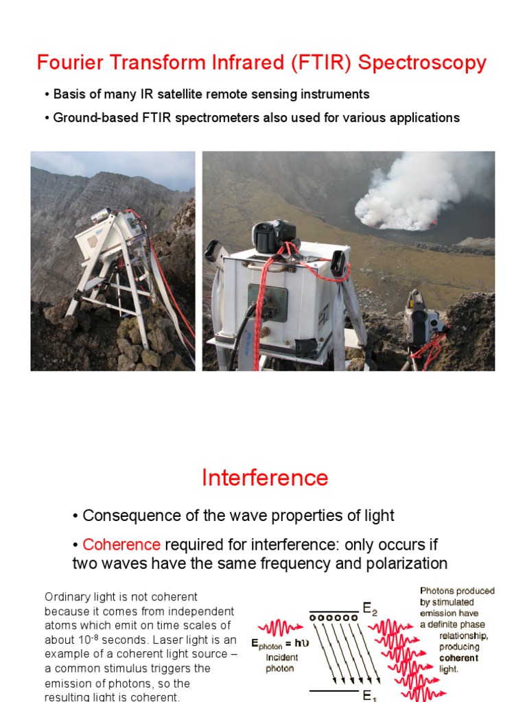 Fourier Transform Infrared (FTIR) Spectros | PDF | Coherence (Physics) | Interferometry