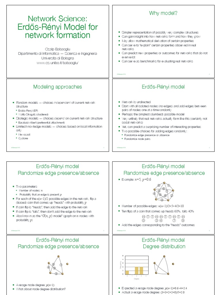 10 Models Erdos Renyi | PDF | Probability Distribution | Poisson ...