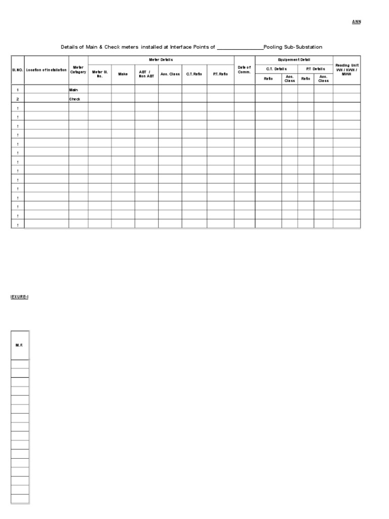 ABT Meter Details Format | PDF | Temporal Rates | Physics