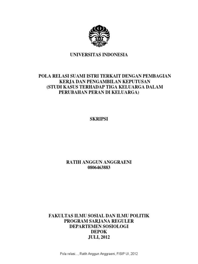 Pola Relasi Suami Istri Modern | PDF
