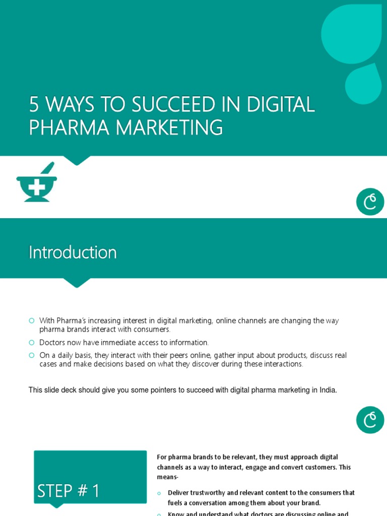 5 Ways To Succeed in Digital Pharma Marketing | PDF | Advertising | Brand