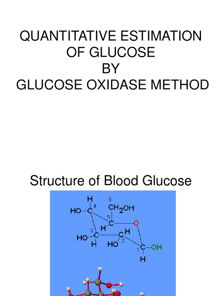 Glucose Estimation via Oxidase Method | PDF | Glucose | Spectrophotometry