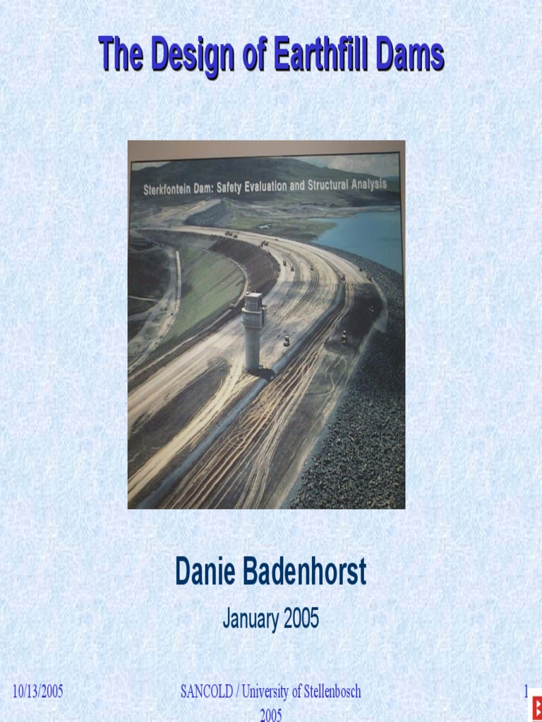 Earthfill Dam Design and Failures Guide | PDF | Soil Mechanics | Dam