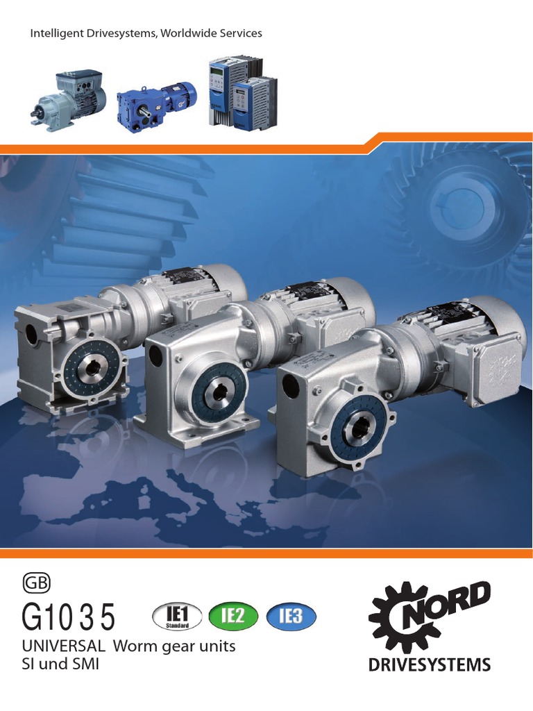 UNIVERSAL Worm Gear Units Si Und Smi | PDF | Gear | Machines
