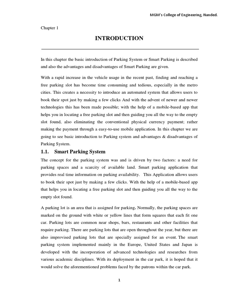 1.1. Smart Parking System: MGM's College of Engineering, Nanded | PDF | Java (Programming ...