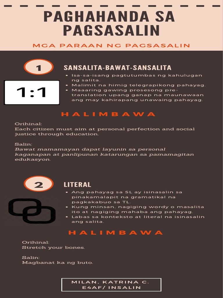 Paghahanda Sa Pagsasalin | PDF