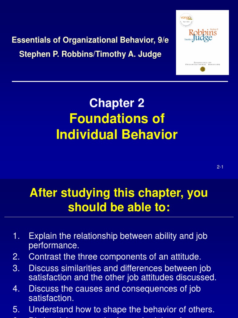 Chapter 2 Organizational Behavior | PDF | Reinforcement | Attitude (Psychology)