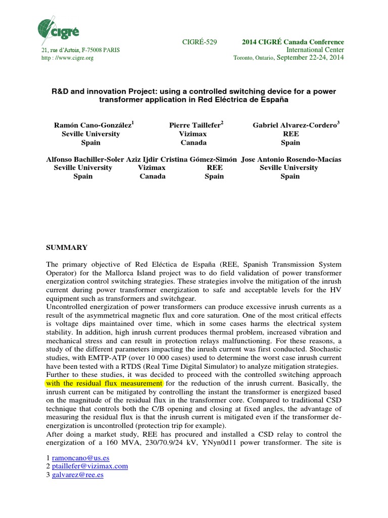 VIZIMAX - CIGRE Toronto - Using A Controlled Switching Device For A ...