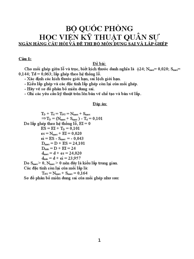 De Va Dap An Dung Sai 533 | PDF