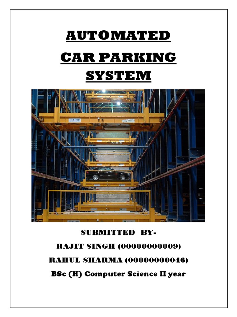 Automated Car Parking System | PDF | Risk Management | Parking