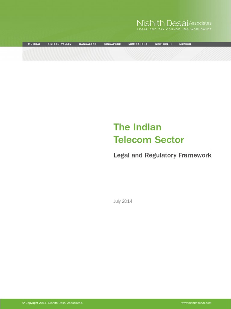 The Indian Telecom Sector: Legal and Regulatory Framework | PDF ...