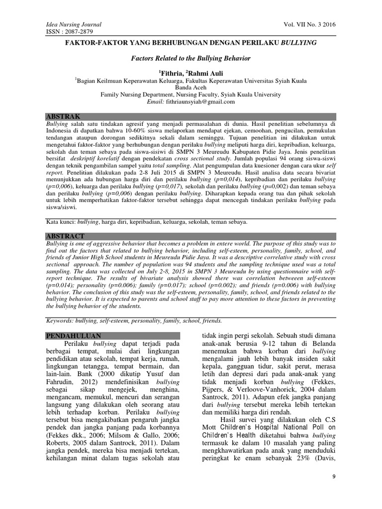 JURNAL Bullying | PDF