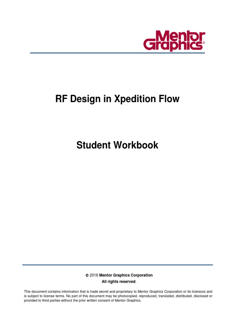 RF Design in Xpedition Flow: 2016 Mentor Graphics Corporation | PDF ...