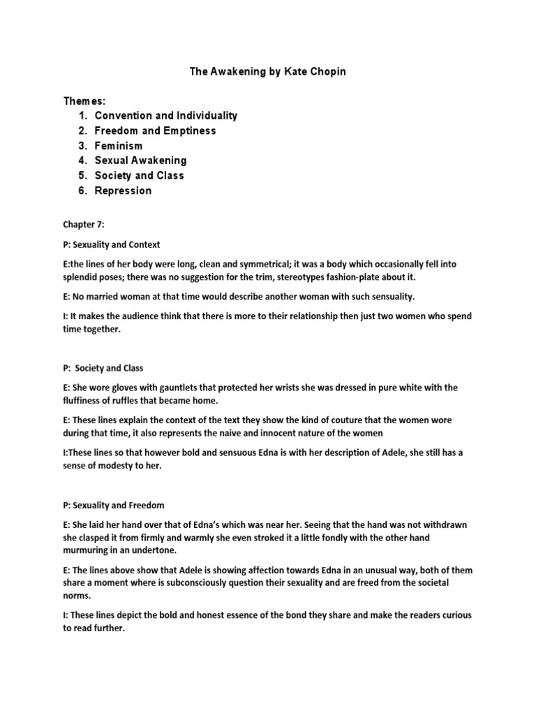 The Awakening - Quotes and Impact | PDF | The Awakening (Chopin Novel)