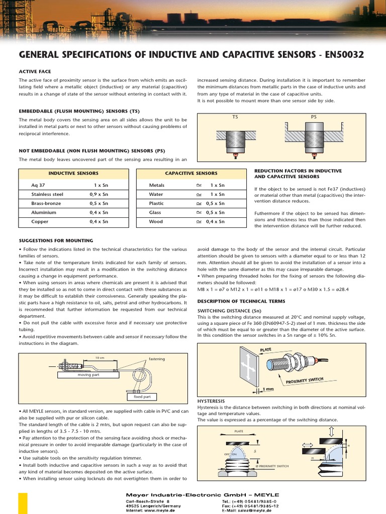 Capacitive Proximity Sensors PDF | PDF | Relay | Capacitor