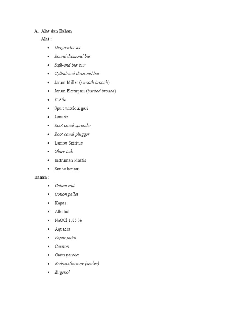 Alat Dan Bahan PSA | PDF