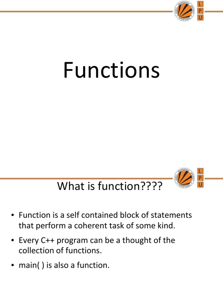 5.lecture 4-5-Functions (Complete) | Download Free PDF | Parameter ... 5.lecture 4-5-Functions (Complete) | Download Free PDF | Parameter ...