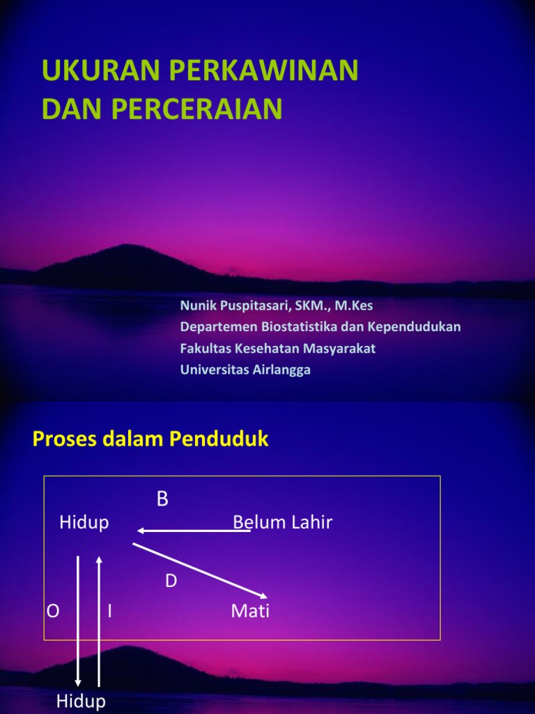 Ukuran Perkawinan Dan Perceraian | PDF | Ilmu Sosial