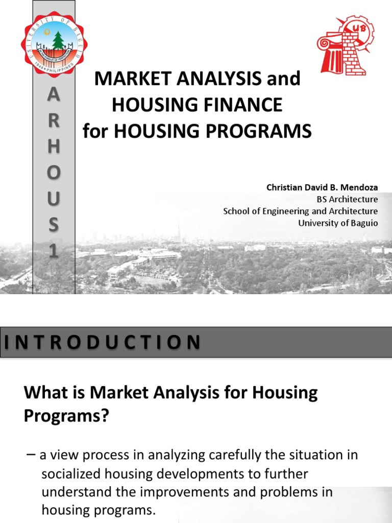 Market Analysis and Housing Finance Housing | PDF | Public Housing ...