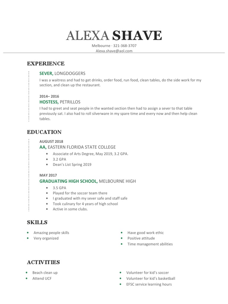 Resume 2019 | PDF
