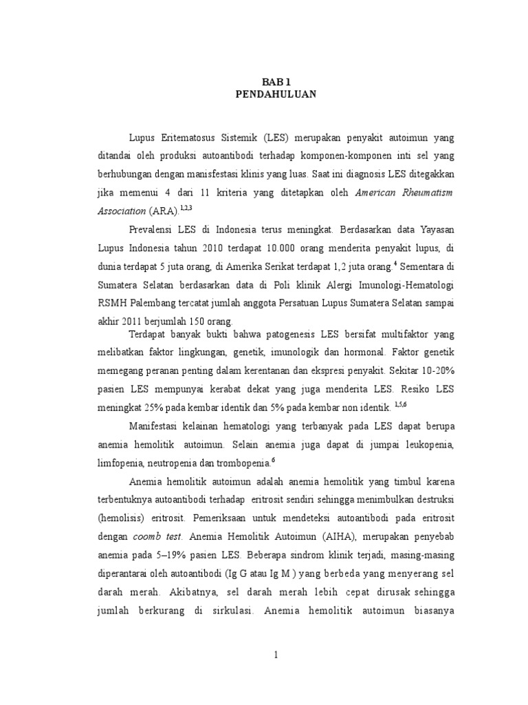 Laporan Kasus, SLE, DR Edi Hidayat, SP - PD | PDF | Pengembangan Diri | Sains & Matematika