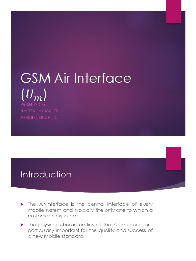 GSM Air Interface | PDF | Wireless | Data Transmission