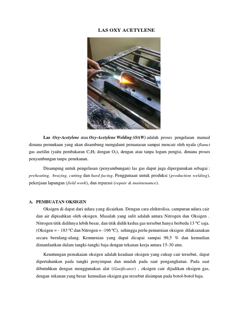 Las Oxy Acetylene | PDF