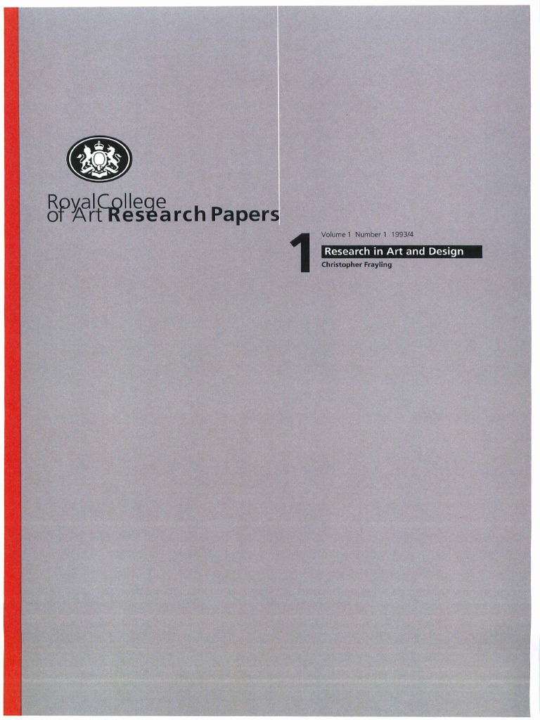Frayling Research in Art and Design 1993 | PDF