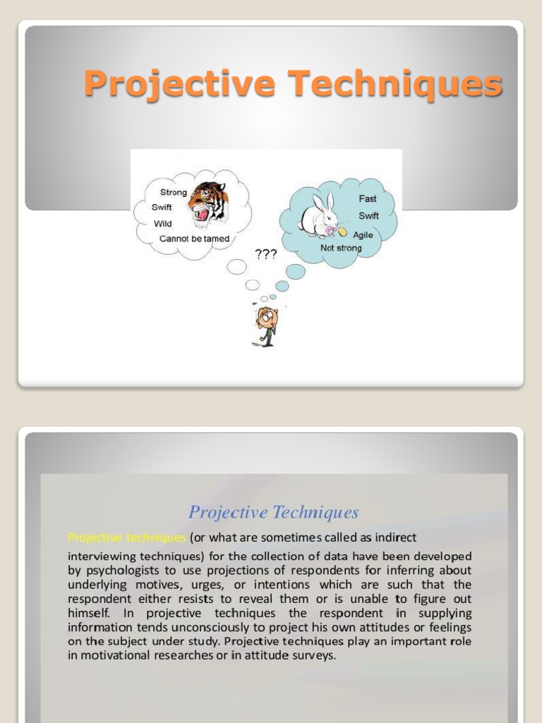 Projective Techniques | PDF | Clinical Psychology | Data Collection