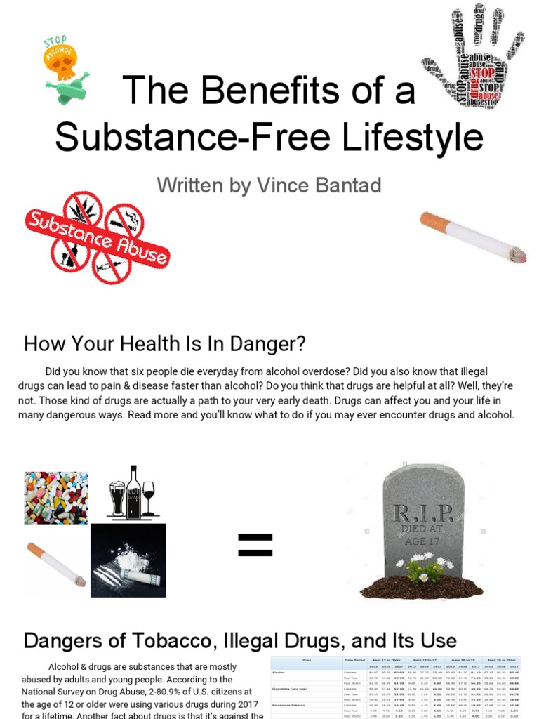 Substance-Free Lifestyle Psa | PDF | Alcohol Abuse | Substance Abuse