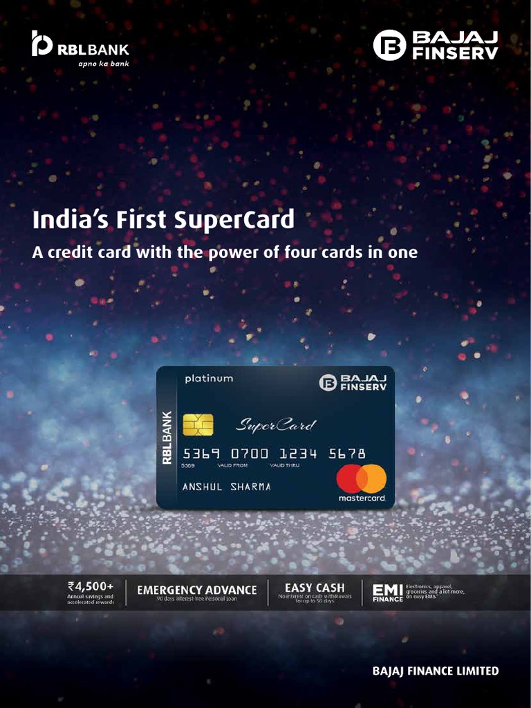 Bajaj Finserv RBL SuperCard Features | PDF | Loyalty Program | Credit Card